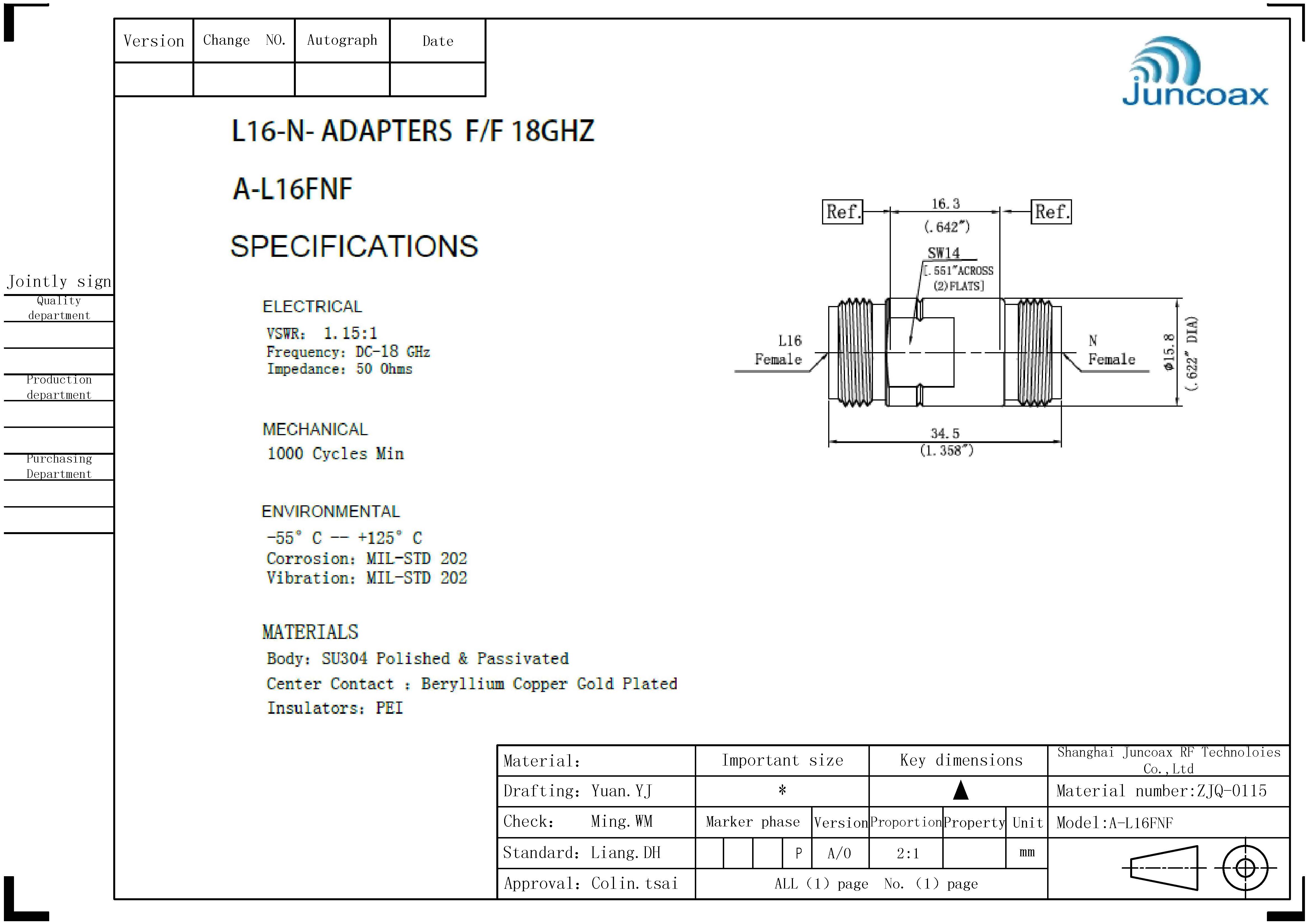 L16F-NF-115 datasheet